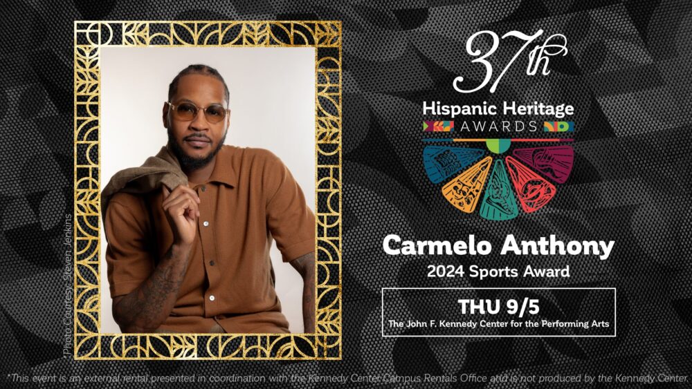 NBA legend Carmelo Anthony to receive 2024 Hispanic Heritage Award for ...