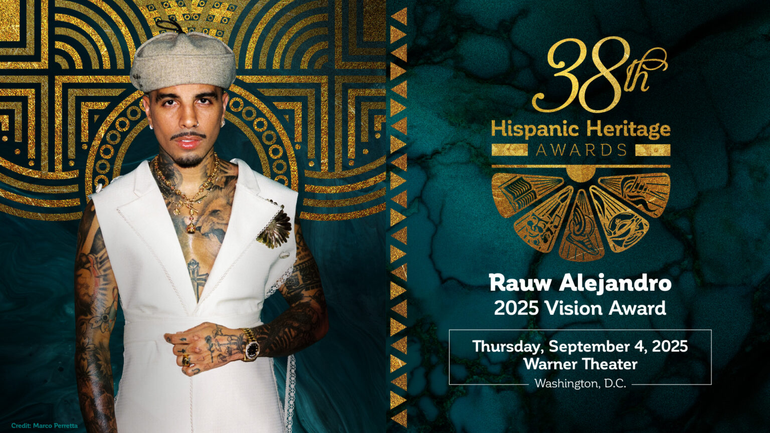 Global superstar Rauw Alejandro to receive 2025 Hispanic Heritage Award ...